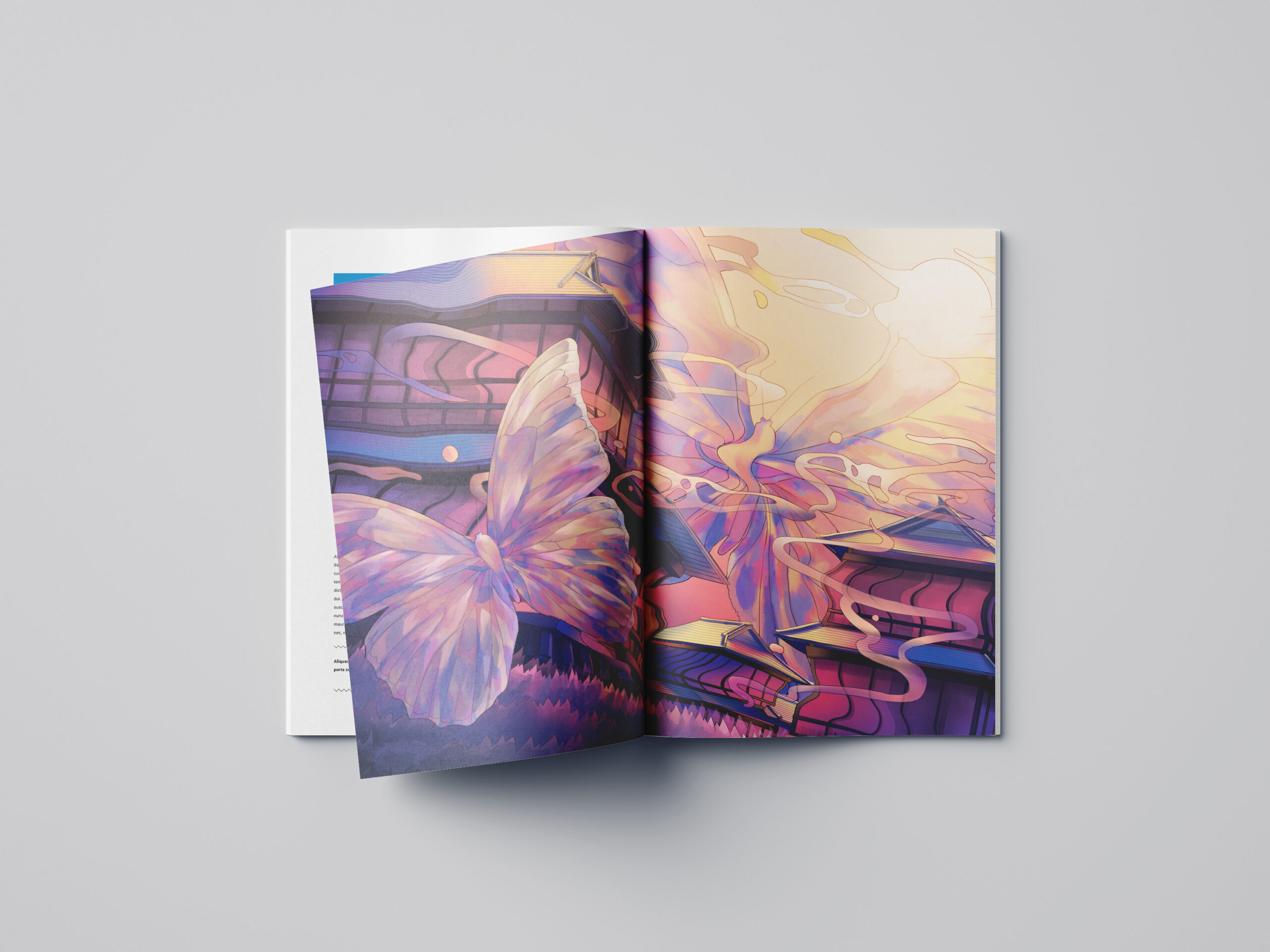 Japanese Poetry 4pcs – Book Illustration – Meyz/Yuki